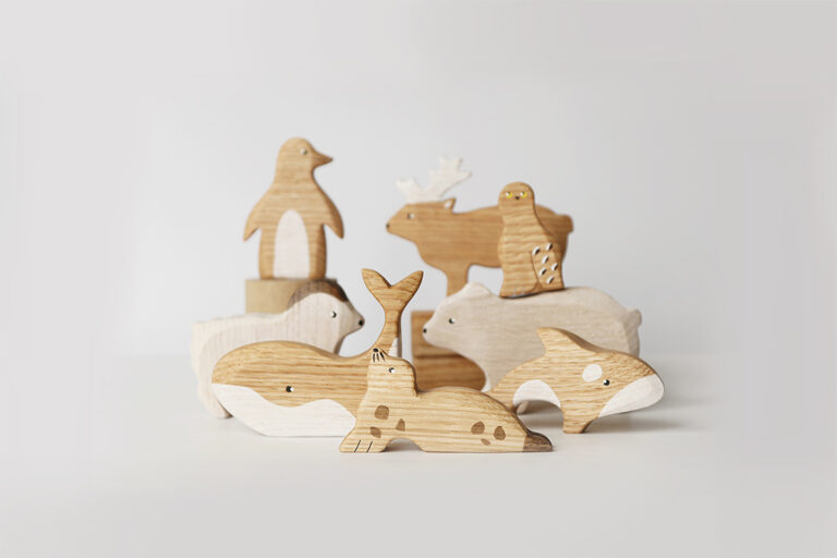 Wooden toy Set "Arctic" | Wood and Care